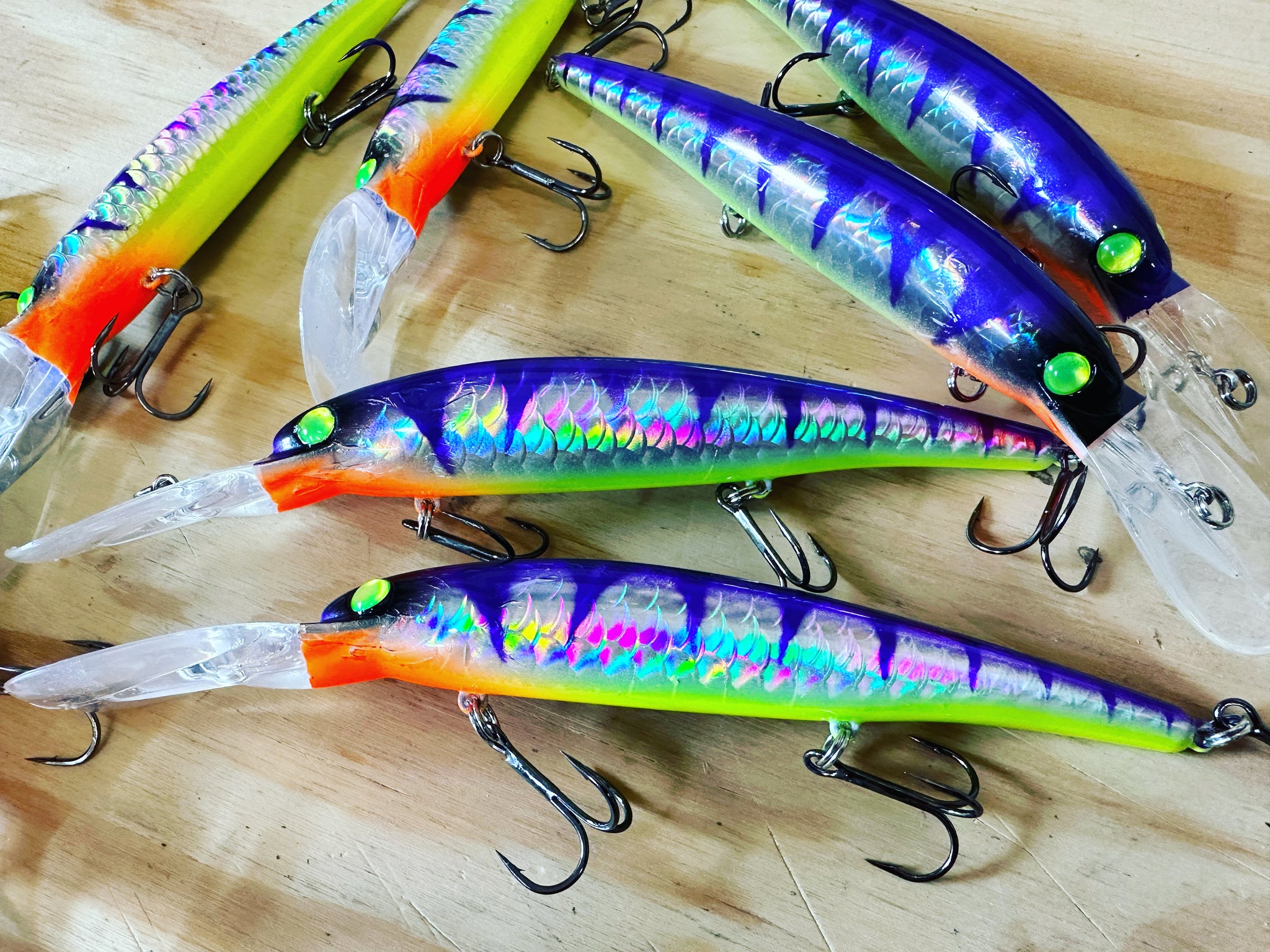 Custom Bandit Crankbait - Purple Prismatic by Vertical Jigs and Lures